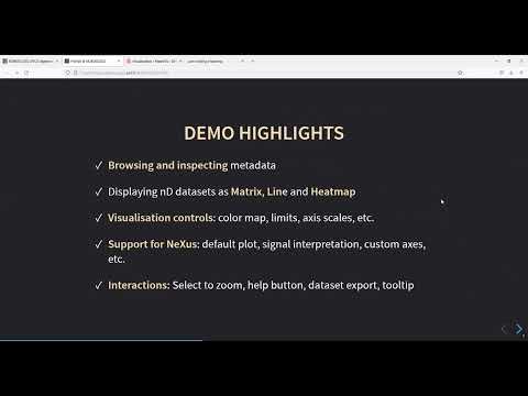 H5Web: a web viewer for HDF5/NeXus files - Loïc Huder