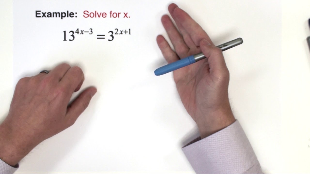 SOLVING EXPONENTIAL EQUATIONS: Using Logarithms