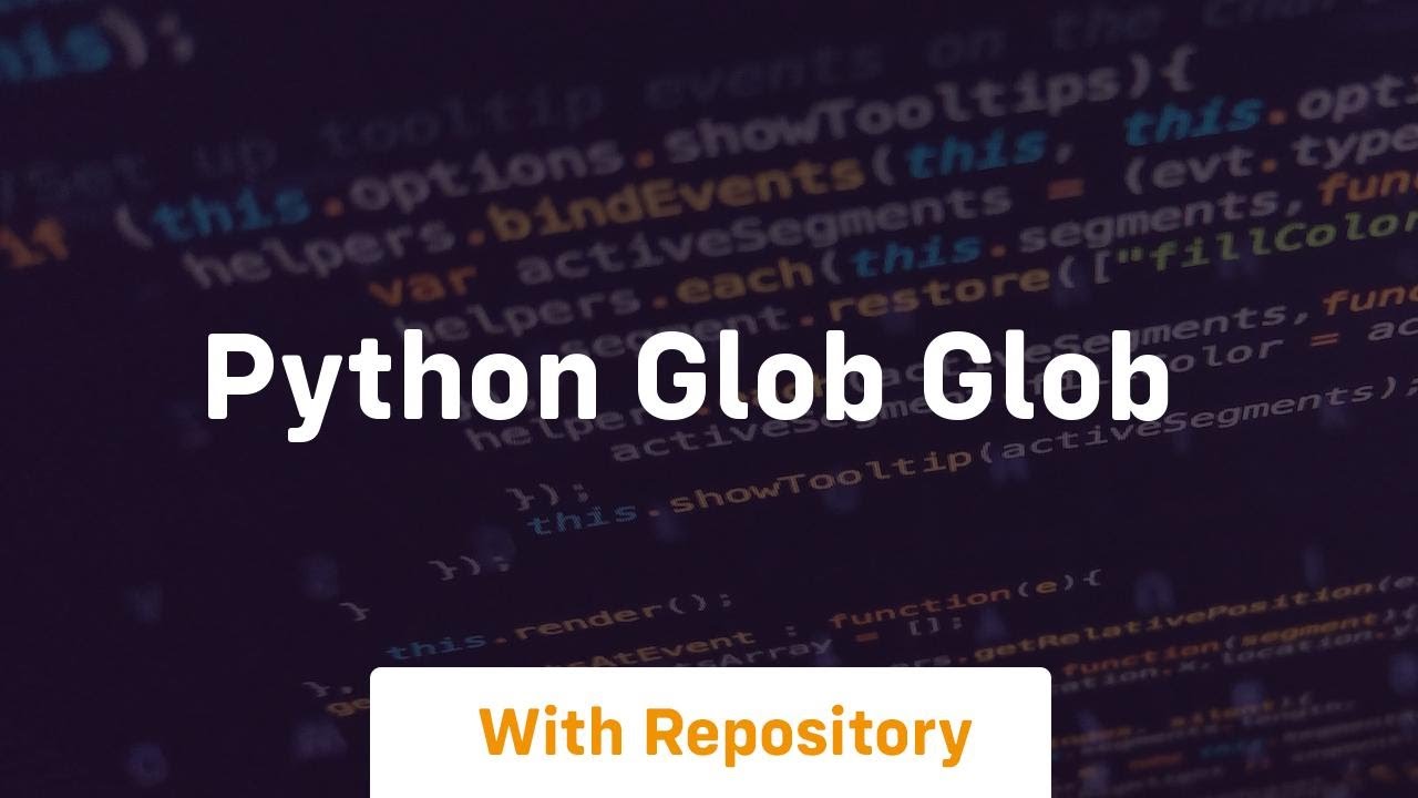 python glob glob