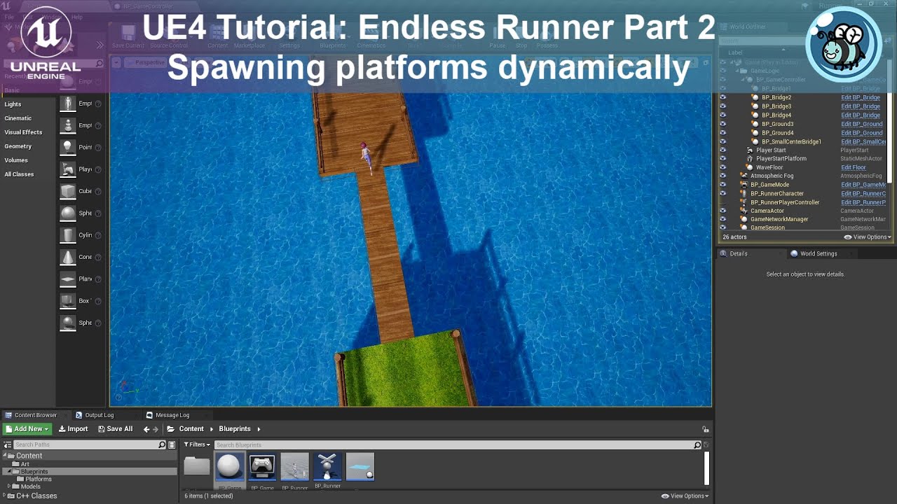 UE4 Game Tutorial: Endless Runner -  Part 2