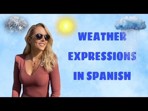 Weather expressions in Spanish
