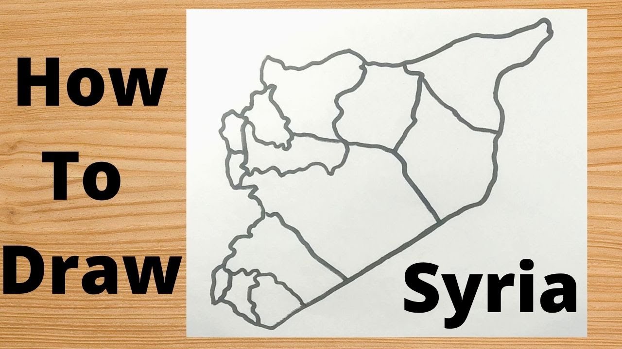 Drawing Syria Map - Hidden Trick