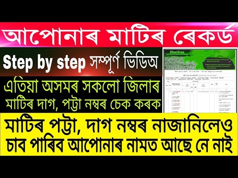 Basundhara 0.3 | Jamabandi Online Apply 2024 Assam | How to check online Land Record Assam