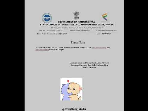 MBA CET 2023 RESULT Date and Time Announced 😲😱😱🥲 #shorts #viral #mbacet