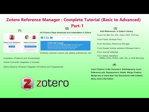 Zotero Reference Manager || Complete Tutorial || Basic to Advanced