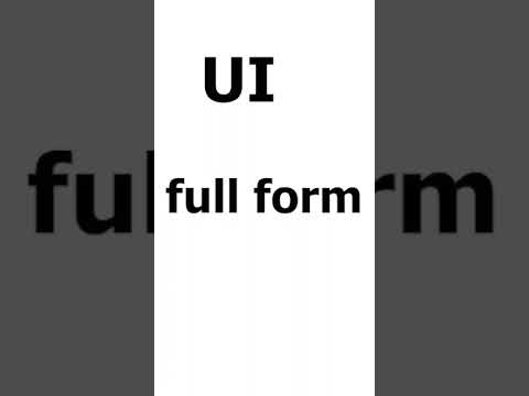ui full form