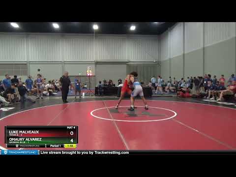 182 Lbs Semis & 1st Wrestleback (8 Team) - Luke Malveaux, Texas B Vs Omaury Alvarez, Georgia Blue