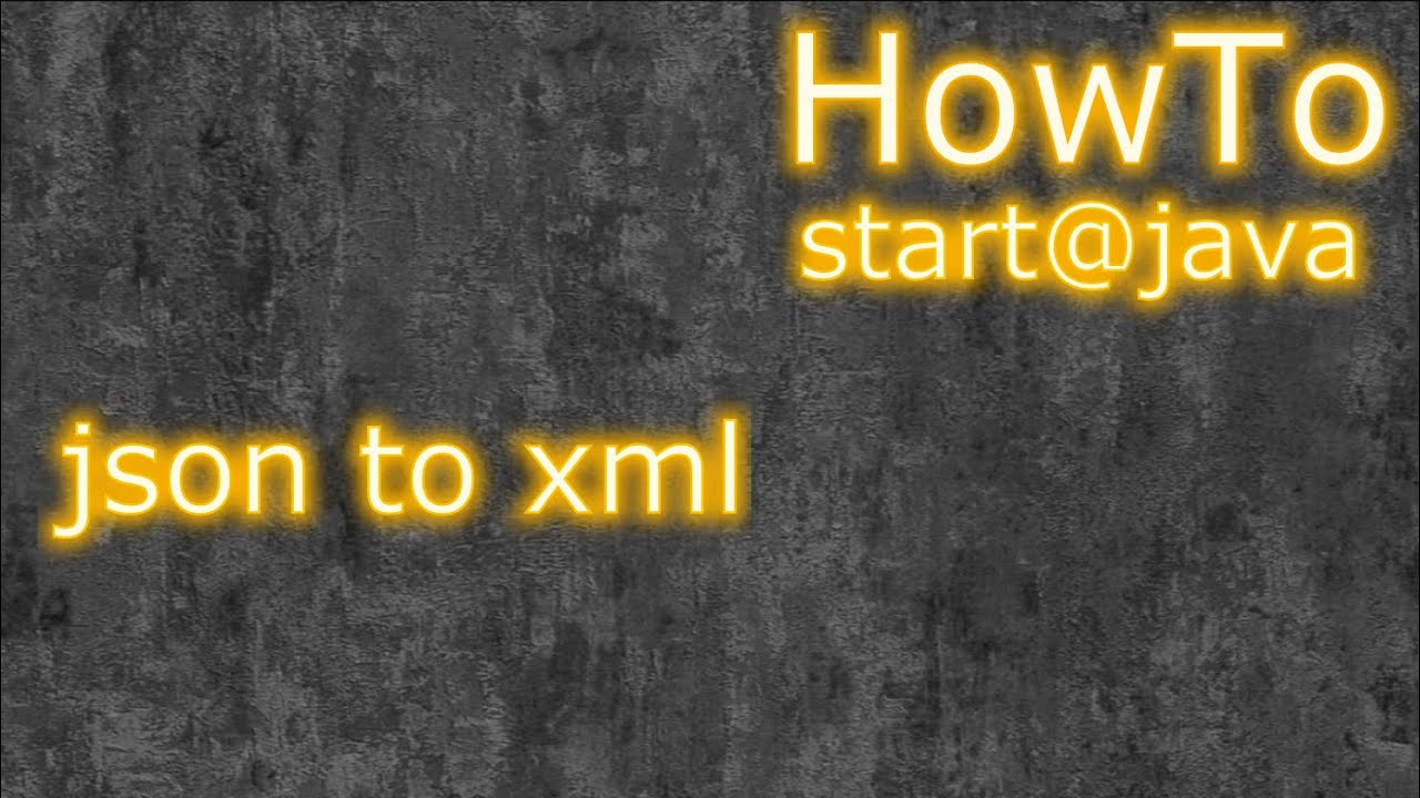 Java: convert json to xml