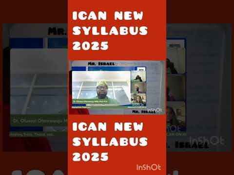 ICAN NEW SYLLABUS #ican #education #syllabus #new