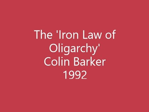 The 'Iron Law of Oligarchy'