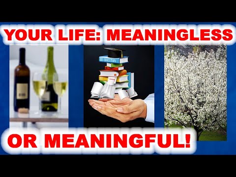 YOUR LIFE: MEANINGLESS OR MEANINGFUL!