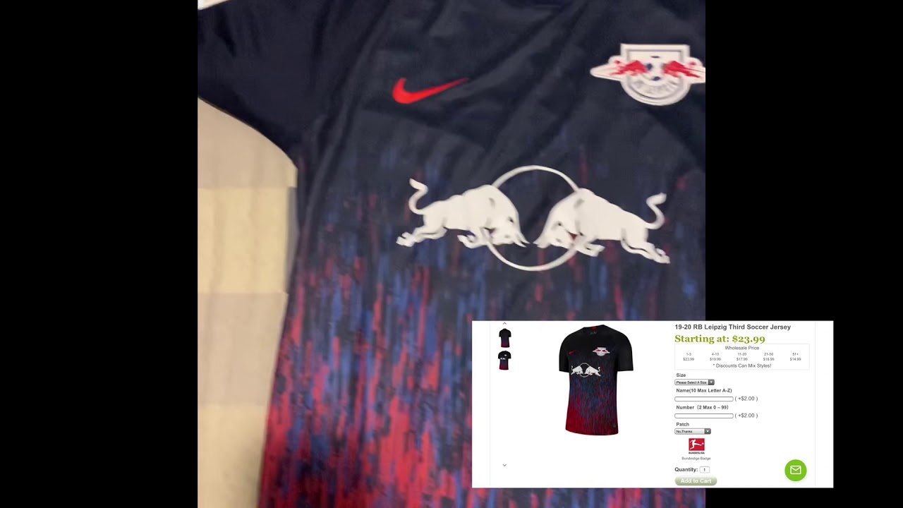 Soccermallplus - RB Leipzig 19/20 Third Jersey - Review