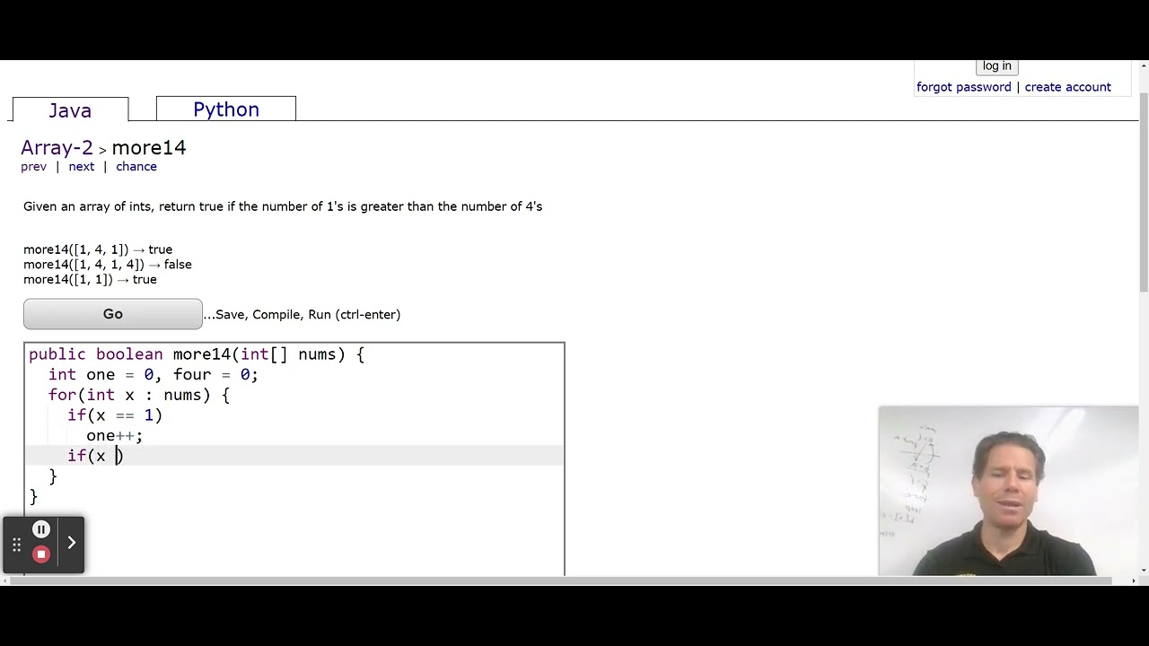 CodingBat Java Array-2 more14