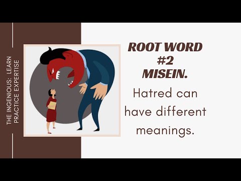 #3 Etymology | " Misos (Misein)" | The Ingenious