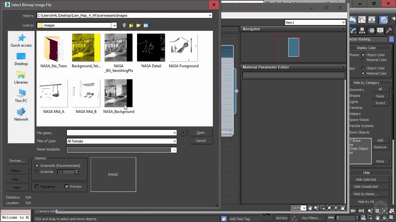 Creating Geometry for Camera Mapping in 3ds Max