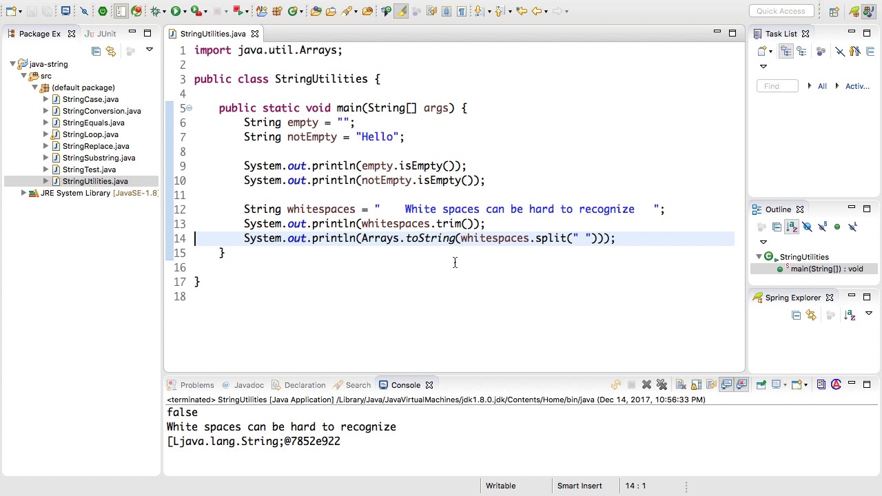 Java String Utility Methods