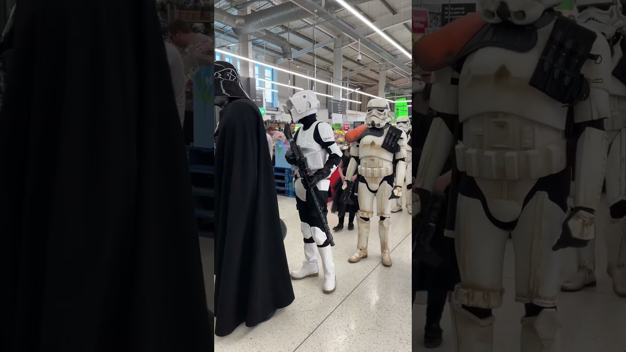 The Empire invade the Supermarket #starwars #darthvader #theempire #shorts