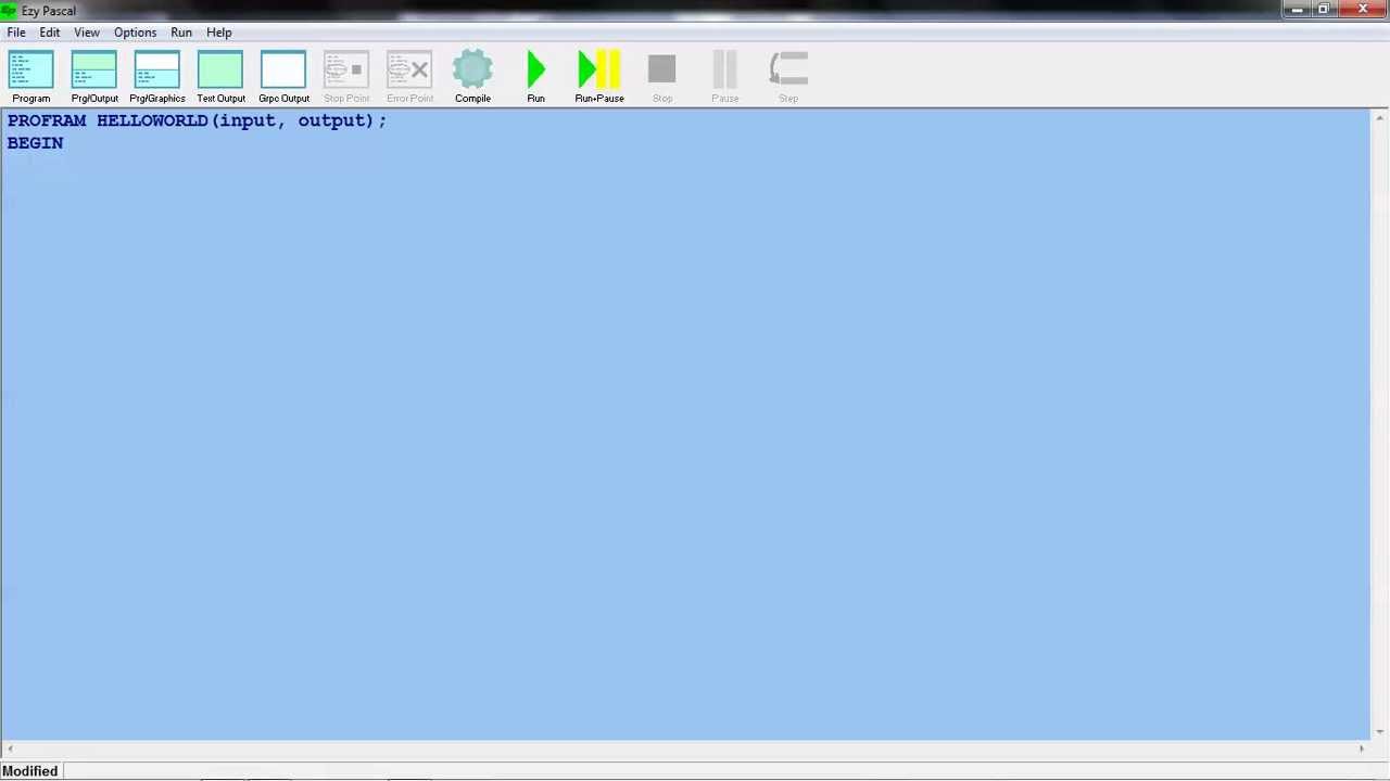 Pascal Programming Tutorial Part 1 'Hello World'.