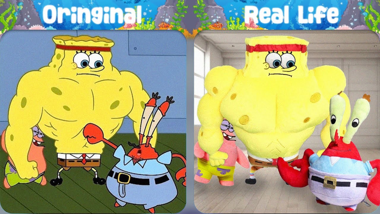 Super SpongeBob save Patrick 😂 | SpongeBob Original vs Real life | SpongeBob Animation