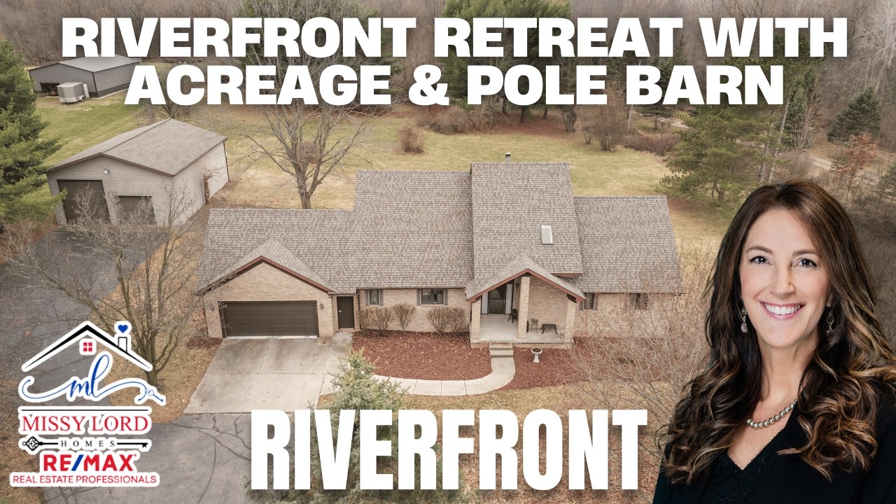 RIVERFRONT RETREAT WITH ACREAGE & POLE BARN | 1840 E Round Lake Rd, DeWitt
