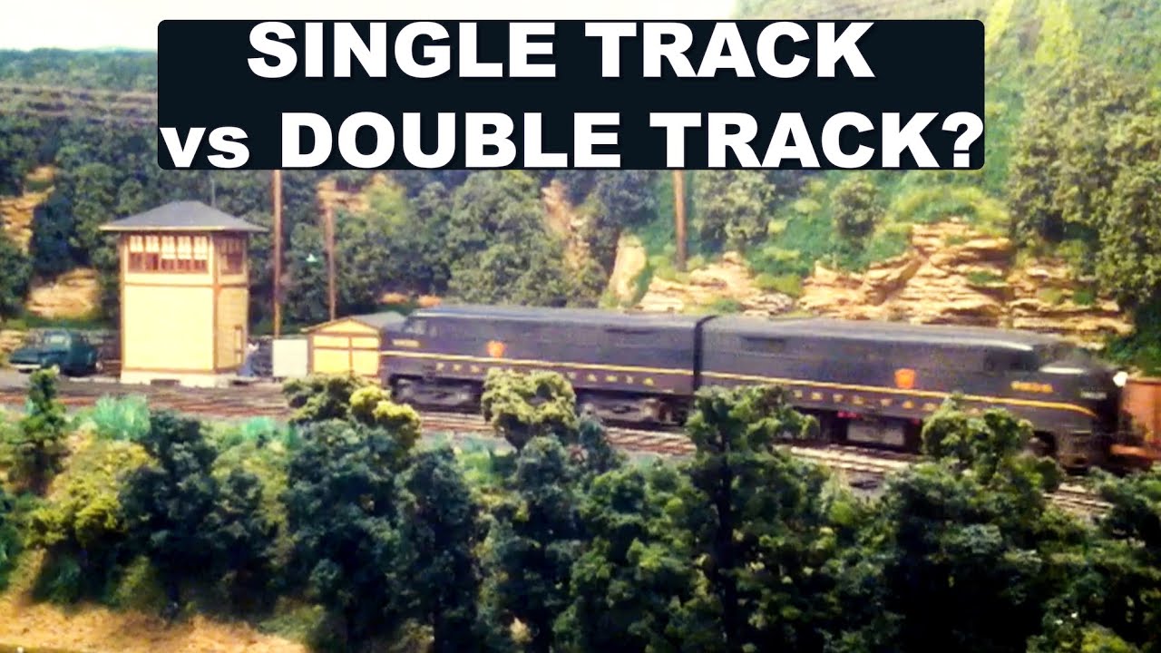 Model Railroad Track Planning! Single Track vs. Double Track