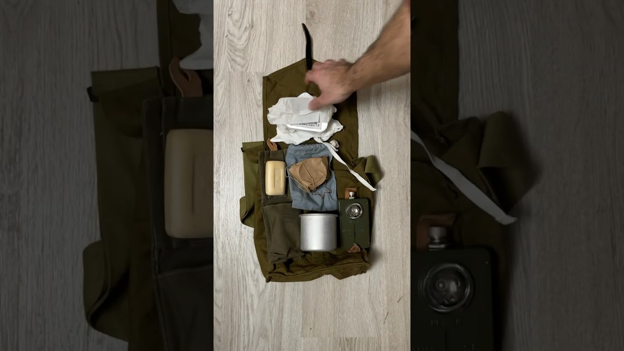 WW2 Red Army bag (1942-45)    #ww2 #history #reels #redarmy #reenactment #wwii #shorts