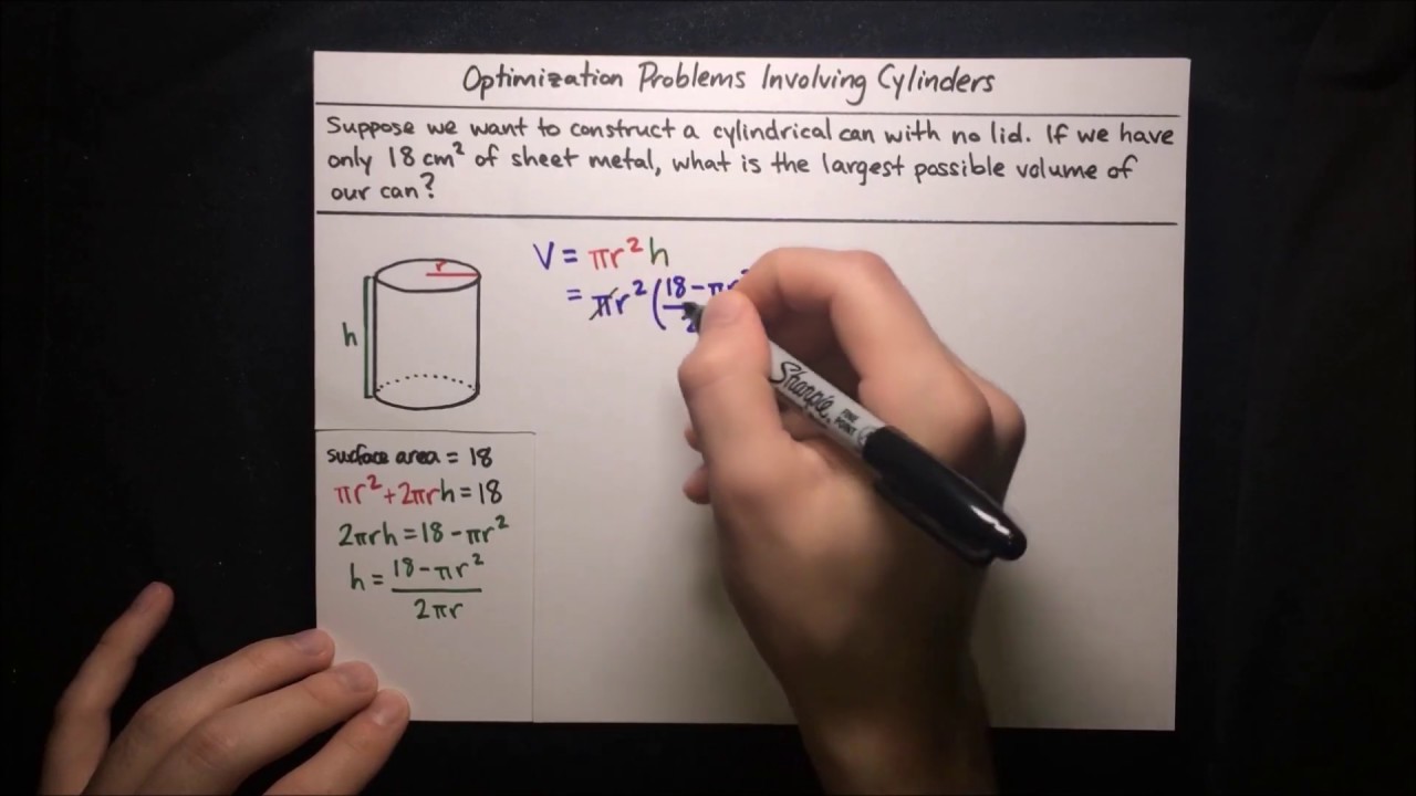 Optimization Problems Involving Cylinders