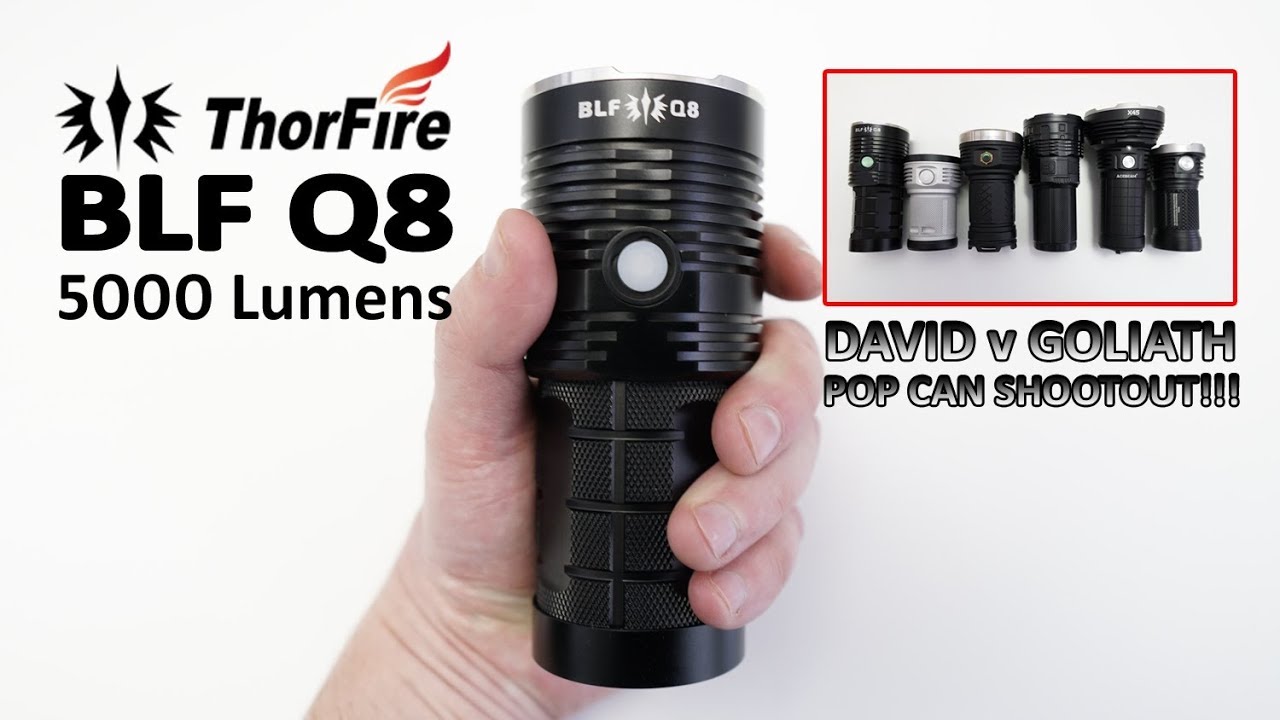 BLF Q8 (4k Video review) - 18650 Flashlights - BudgetLightForum.com