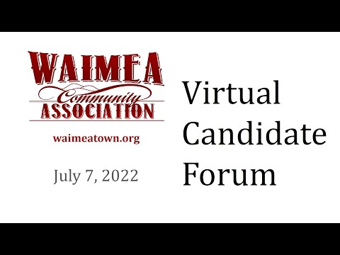 2022 WCA Virtual Candidate Forum