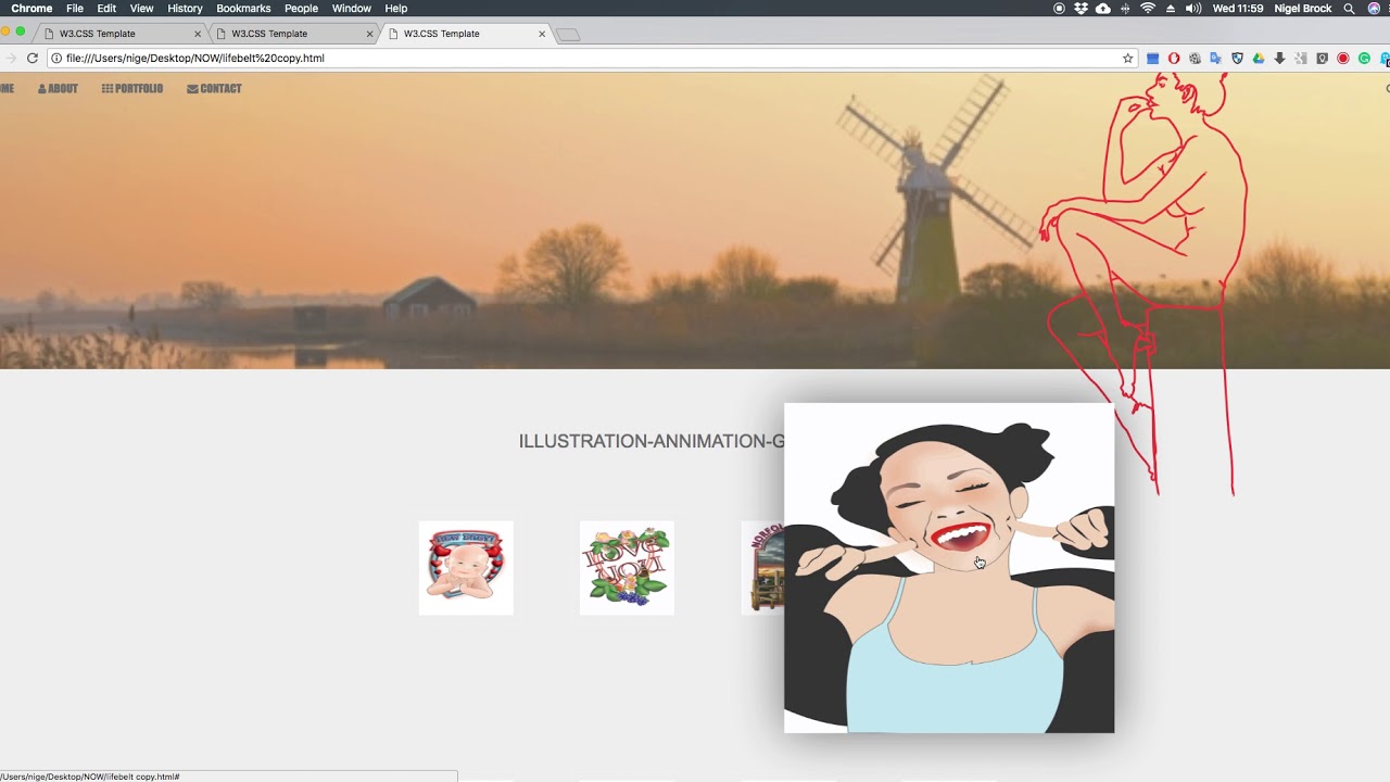 Interactive svg draw on scroll.