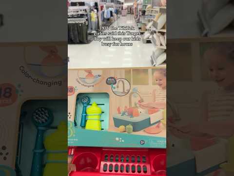 Y’all the TikTok girlies weren’t lying! She loves this Target Toy Sink! #toys #ytshorts #target