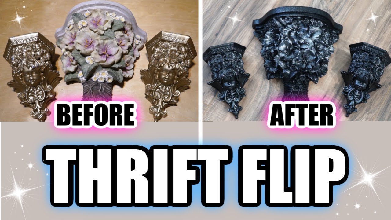 ✨THRIFT FLIP ✨ HOME DECOR MAKEOVER - VICTORIAN GOTH INSPIRED DIY