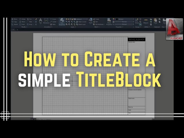 Creating Custom Title Blocks in AutoCAD: A Step-by-Step Guide | Galaxy.ai | Galaxy.ai