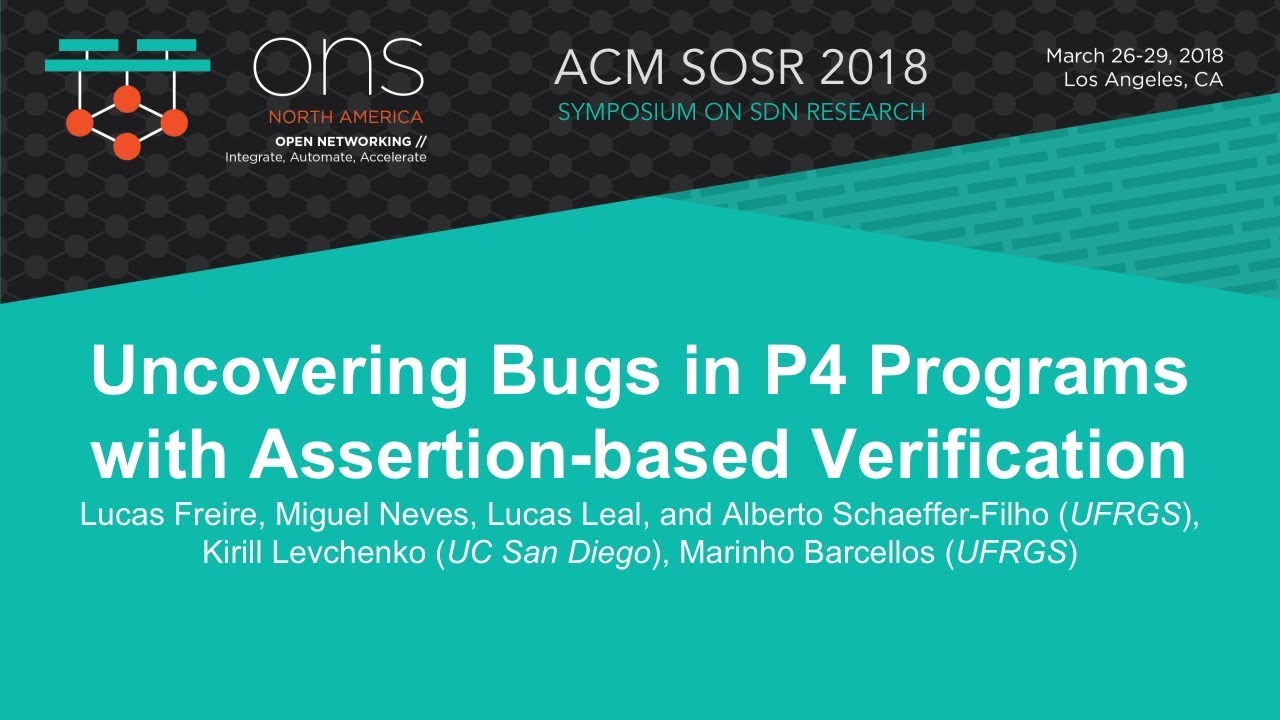 Uncovering Bugs in P4 Programs with Assertion-based Verification