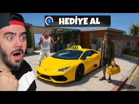 FRANKLINE LAMBORGHINI TAKSI GELDI HEDIYE - GTA 5 MODS