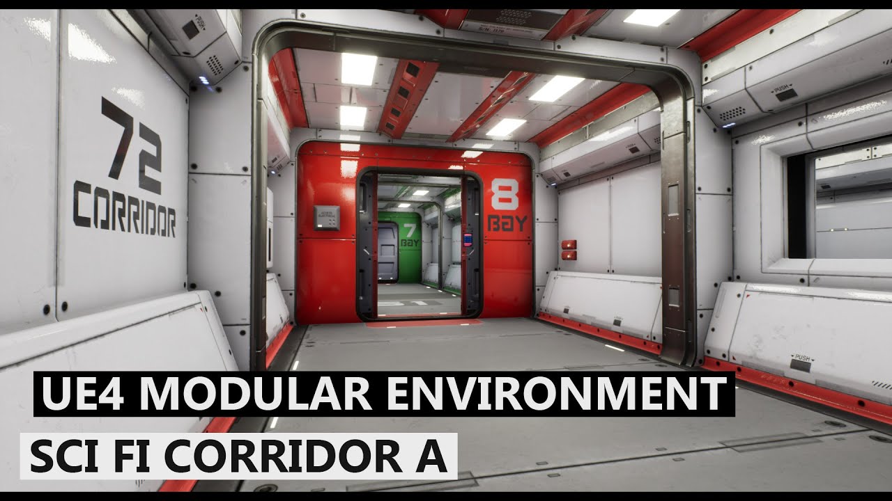 UE4 Modular Sci Fi Corridor A