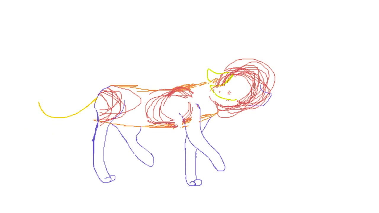 Cat walking animation WIP