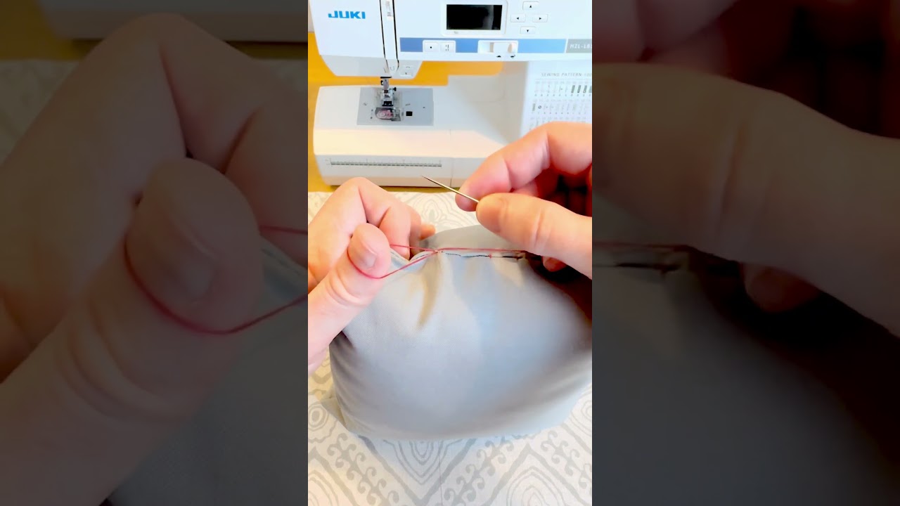 The BEST finishing knot for hand sewing #sewingsecrets #sewinghacks