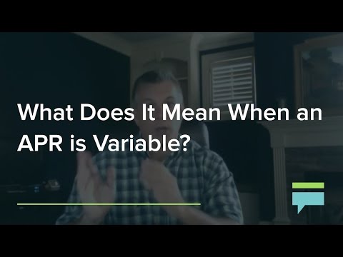 What does it mean when an APR is Variable? - Credit Card Insider