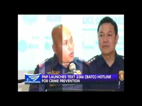 PNP launches Text 2286 (BATO) Hotline for crime prevention
