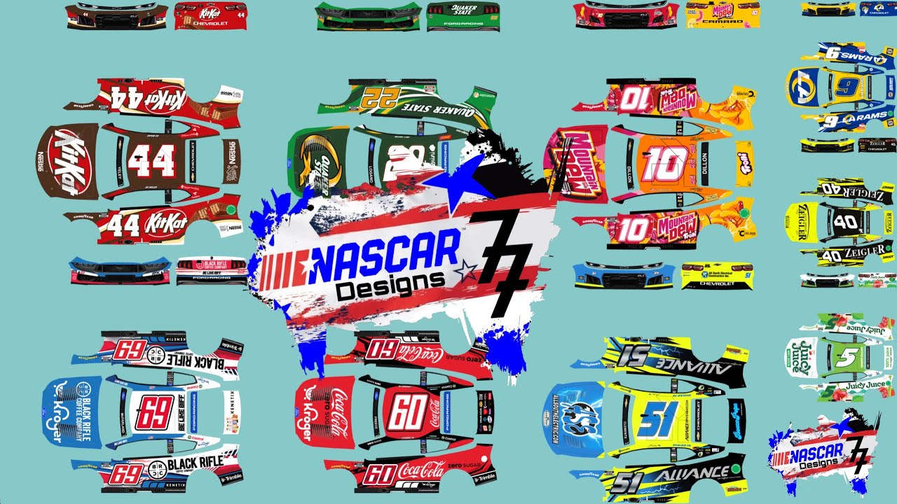 Custom NASCAR diecast templates 2026 wave 1!!