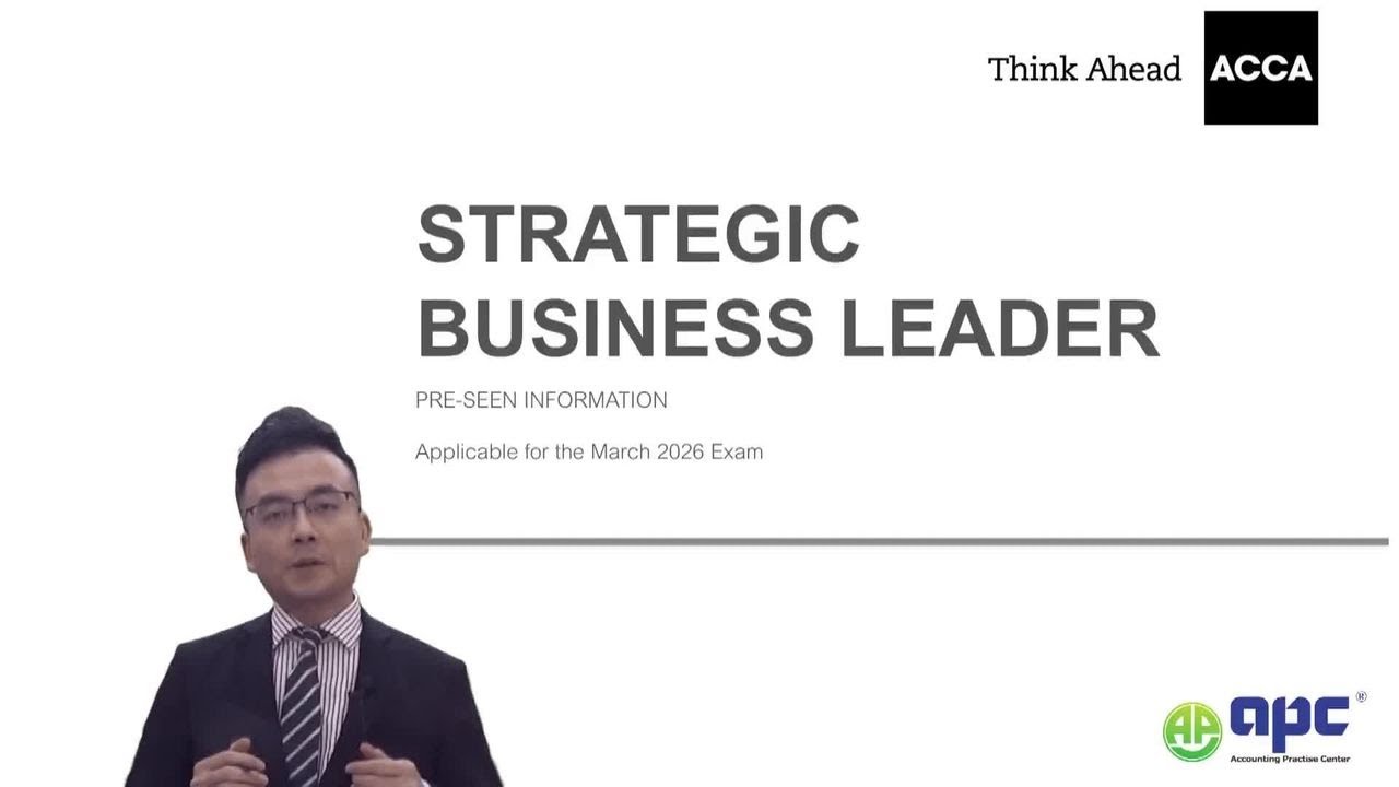 ACCA SBL June 2026 Real Quick Revision