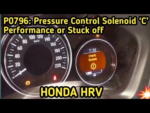 2016 Honda HR-V Transmission Removing (P0796 Pressure Control Solenoid 'C' Stuck Off)