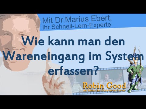 Wie kann man den Wareneingang im System erfassen?