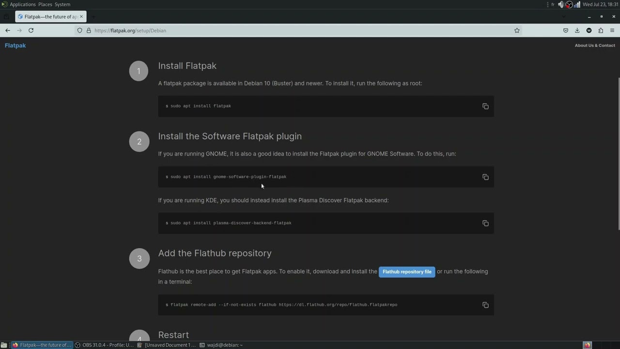 Flatpak on Debian 12 Made Easy – Full Setup Tutorial