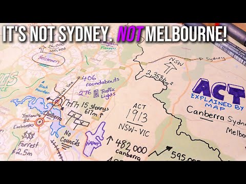 Australia's Capital Explained by Map 🇦🇺