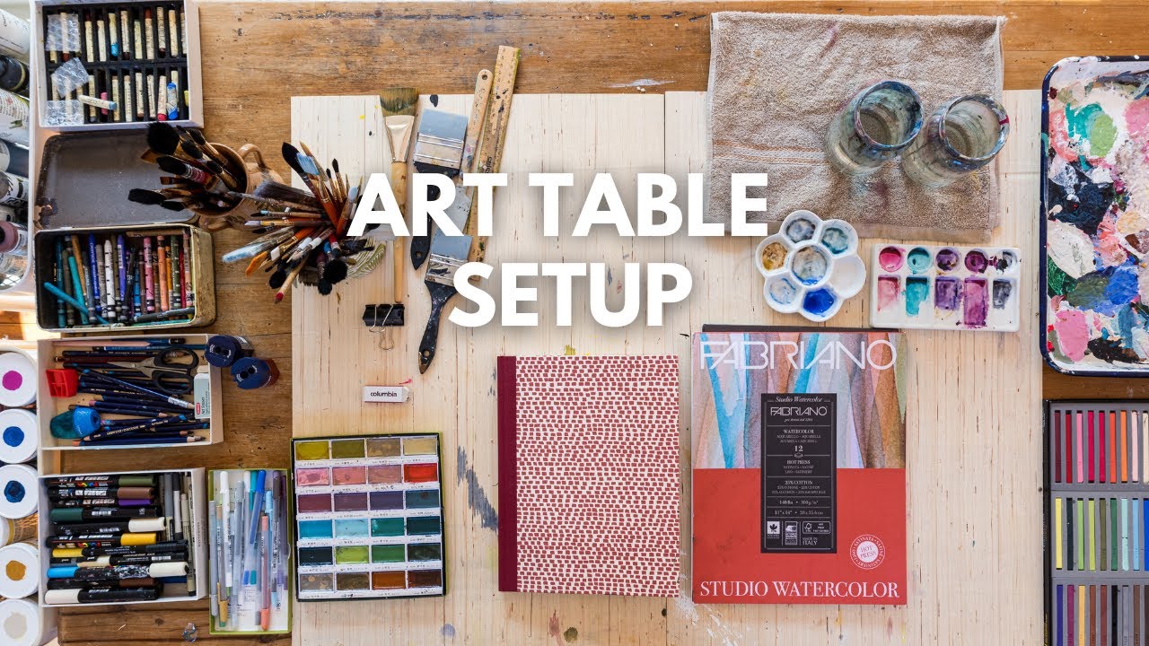 How I've Set Up My Art Table For Maximum Creative Flow!
