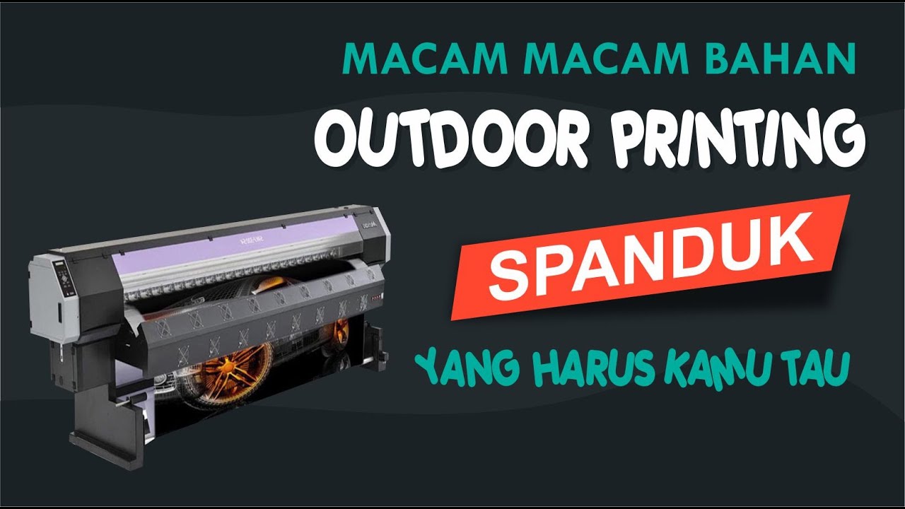 Macam macam bahan spanduk flexy - outdoor printing