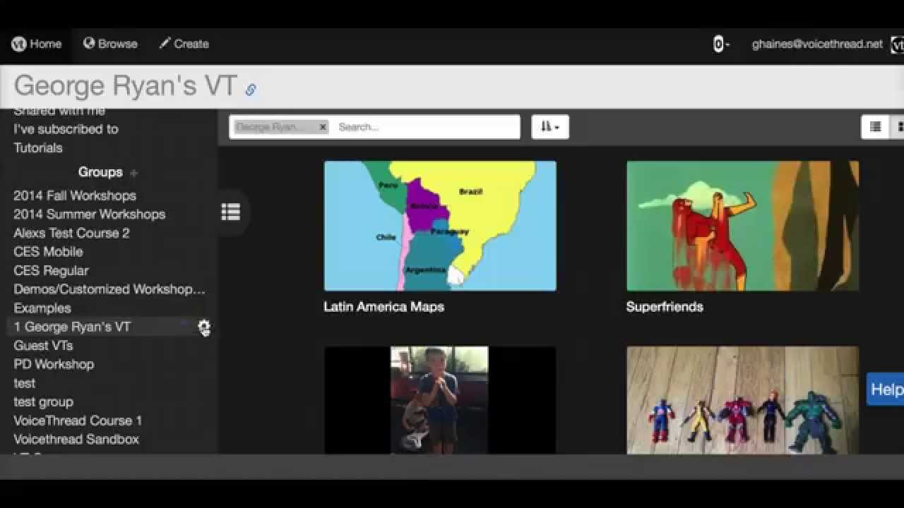 Adding Contacts to Groups in the New VoiceThread
