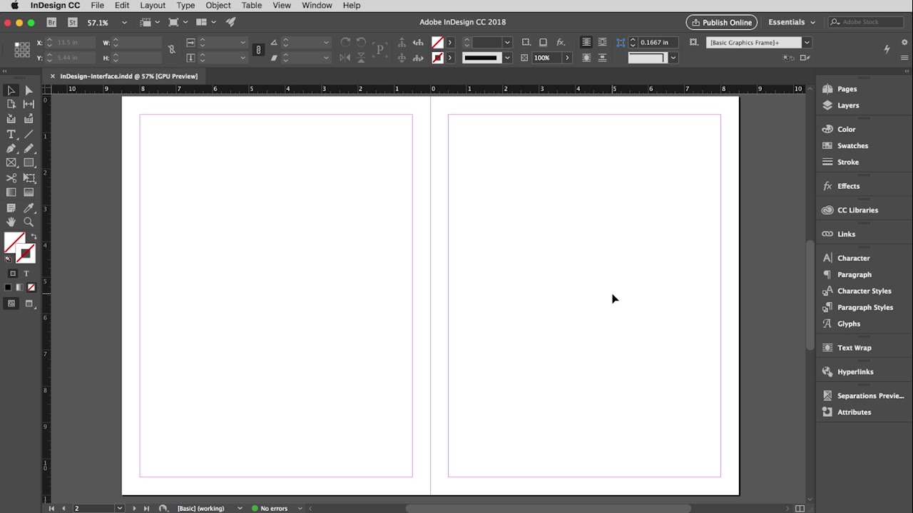 Adobe InDesign | Overview of Interface - Tools, Windows & Navigation